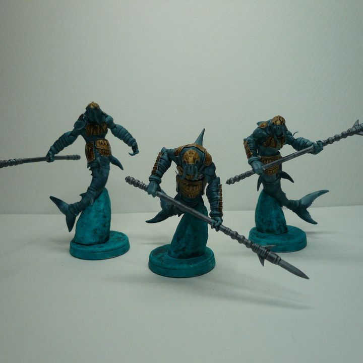 3D Printable Deep Sea Defenders - Dragoon Grunt A (Modular) by BlueWyvern