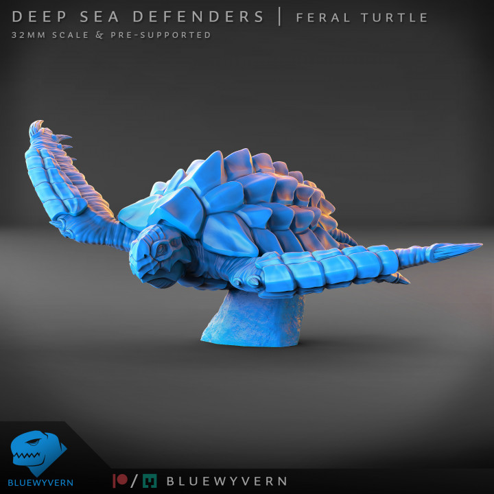 3D Printable Deep Sea Defenders - Siege Turtle (Early Access Mini) by ...