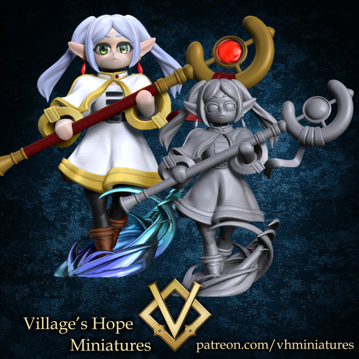 3D Printable Frieren Miniatures [Animinis-01] by Village's Hope Miniatures