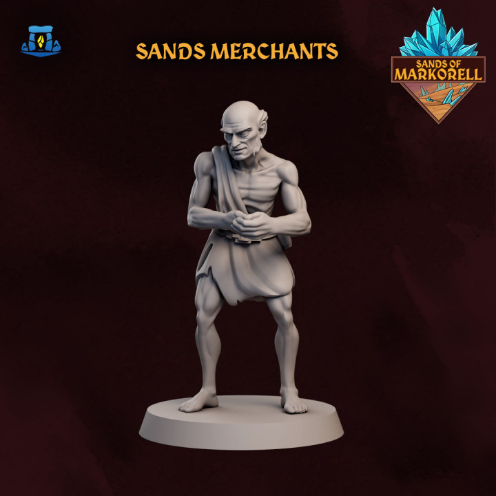 3D Printable Sands Merchants of Markorell by Wishgate-Studio