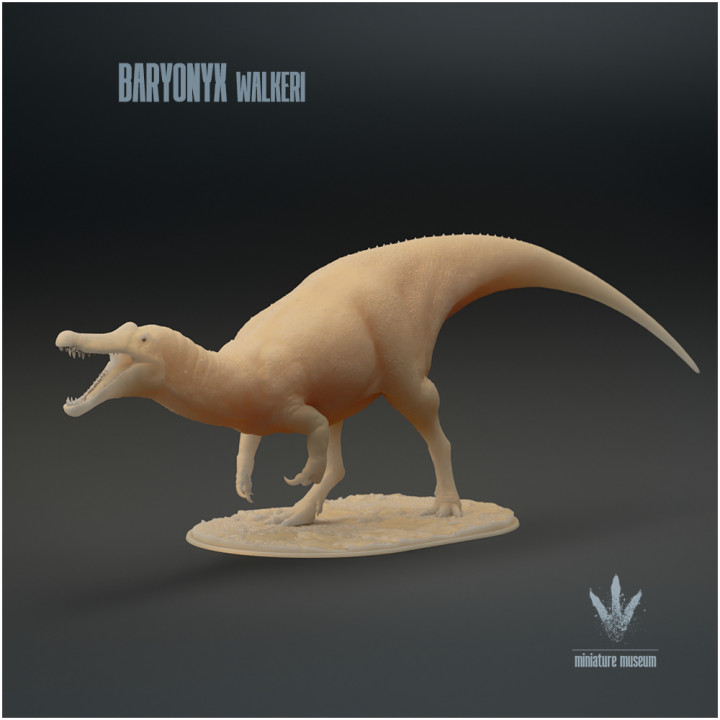 3D Printable Baryonyx walkeri : Vocalizing by Miniature Museum