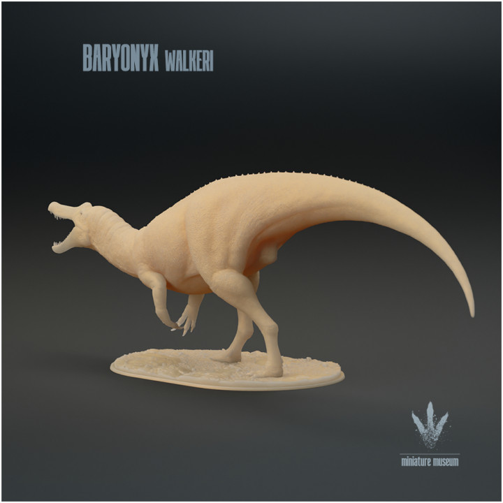 3D Printable Baryonyx walkeri : Vocalizing by Miniature Museum