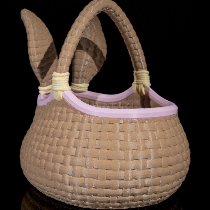 3D Printable Minimal Bunny Basket by Stlflix