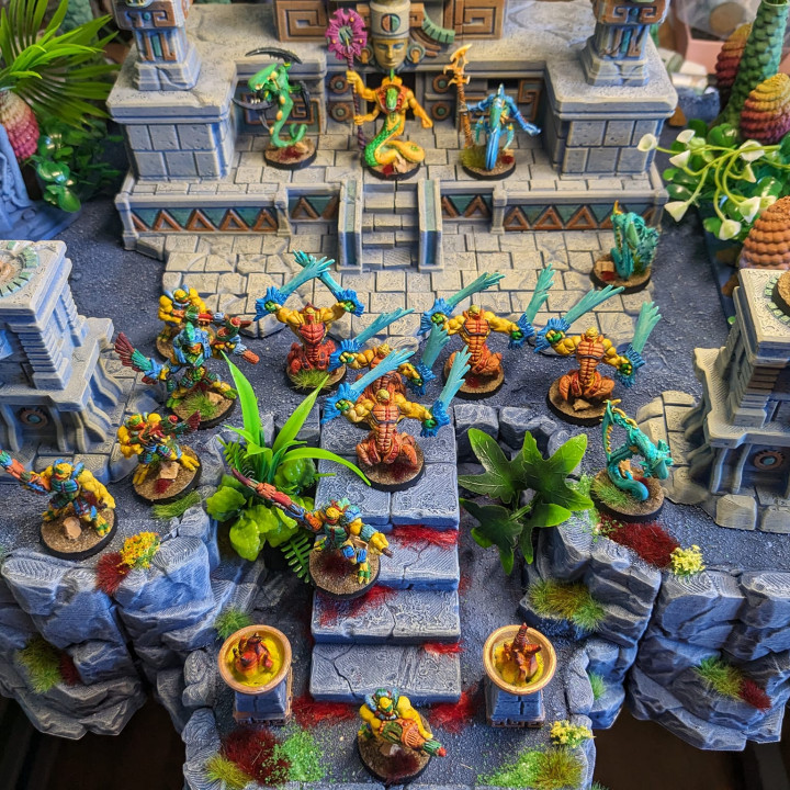 3D Printable Mayan Temple by Unchained Games
