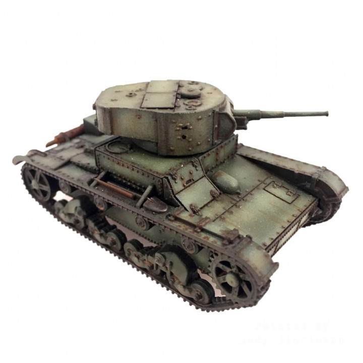 3D Printable Soviet T-26 Model 1933 by Trenchworx LLC
