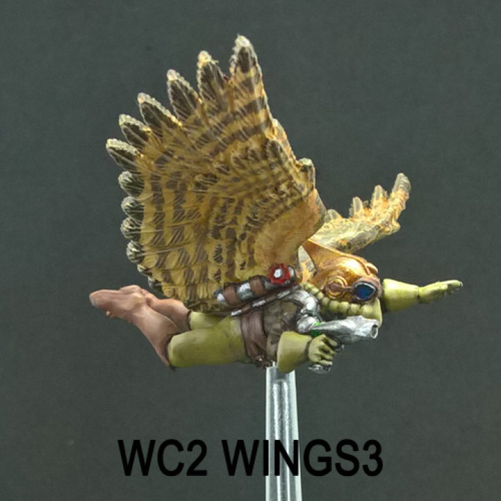 3D Printable Hawkman Flying Squad Bundle by Cold War Miniatures
