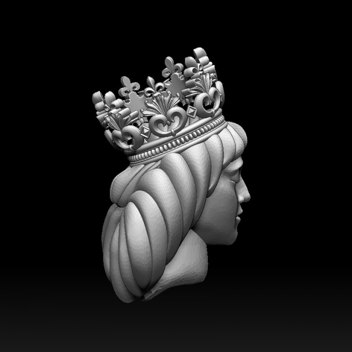 3D Printable queen by Dmitry Tishchenkov