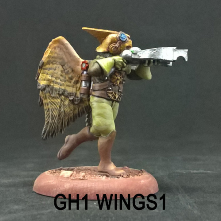 3D Printable Hawkmen Ground Squad Bundle by Cold War Miniatures