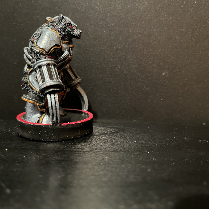 3D Printable Tech-Druid - Bear Form - 40mm by Miklós Patyi