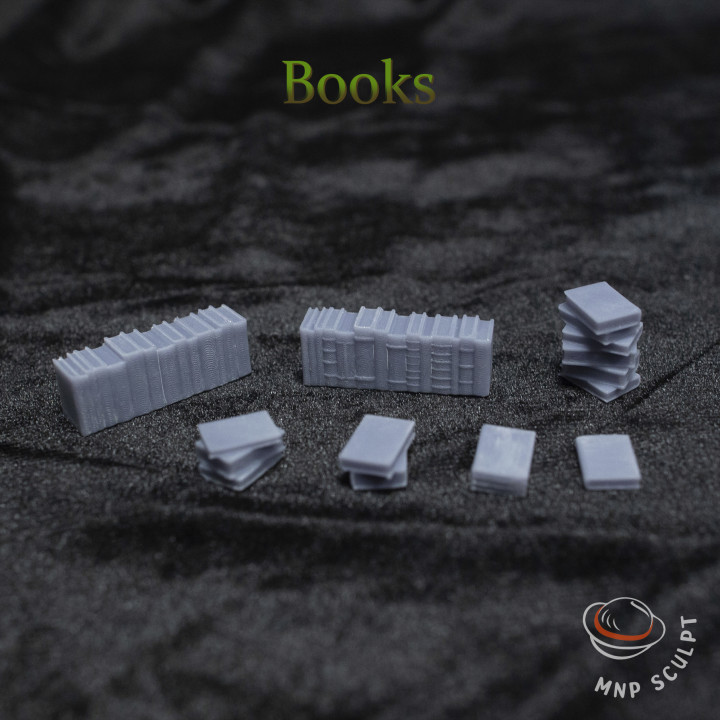 3D Printable Books by MNP Sculpt