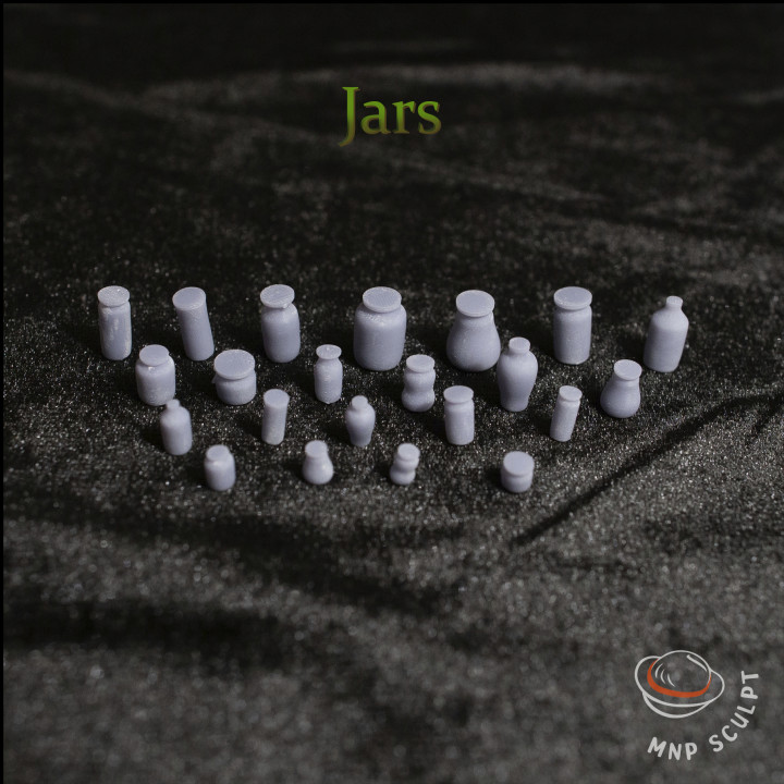 3D Printable Jars by MNP Sculpt