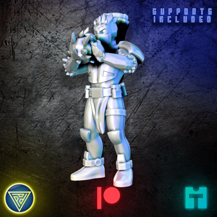 3D Printable Cristal Alien Soldiers Set by Print Paint Play