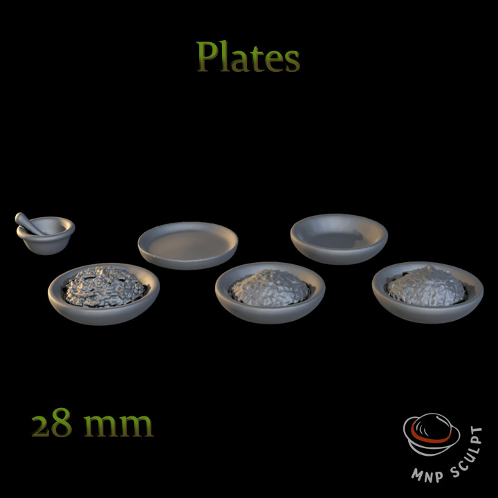 3D Printable Plates by MNP Sculpt