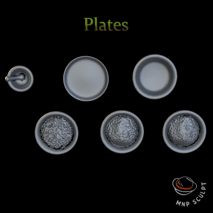 3D Printable Plates by MNP Sculpt