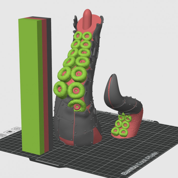 3D Printable Iron Tentacle - Headphones Stand by 3DGeex