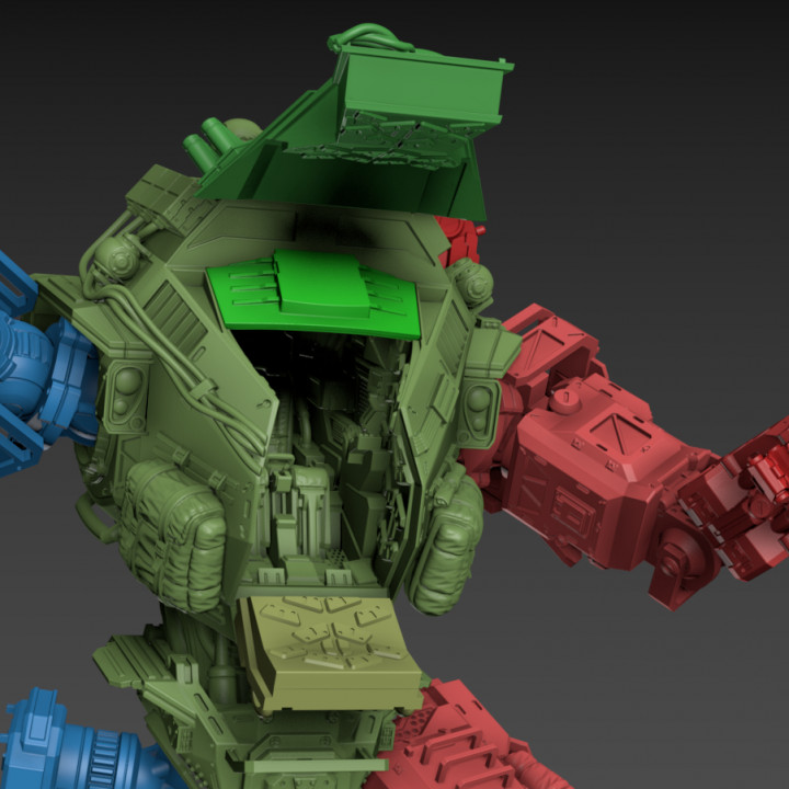 3D Printable Big Particle Robot Poseable Set 100mm (approx. height) by ...