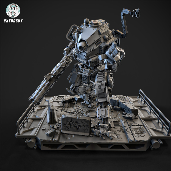 3d Printable Big Particle Robot Static Pose Set 100mm Approx Height By Extra Guy 4976