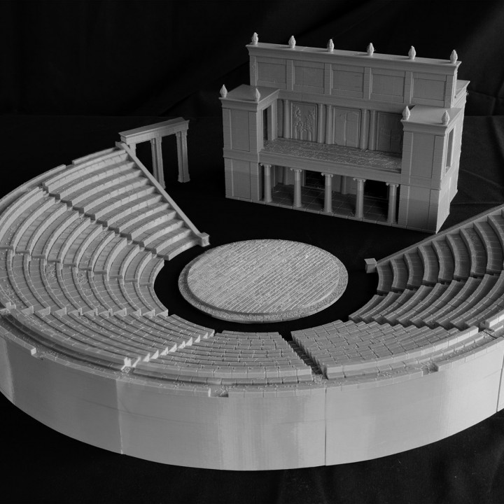 3D Printable Ancient Greek Theatre - modular by Gadgetworks