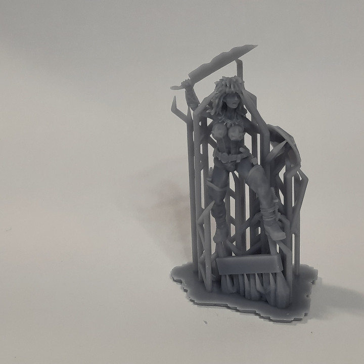 3D Printable GEENA, Female Mutant Warrior by Dark-Platypus Studio