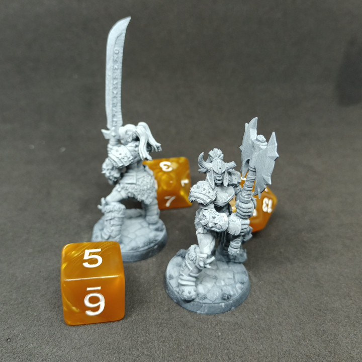 3D Printable Welcome to the Barrens - Female Orc Grunt D by Imagine Minis