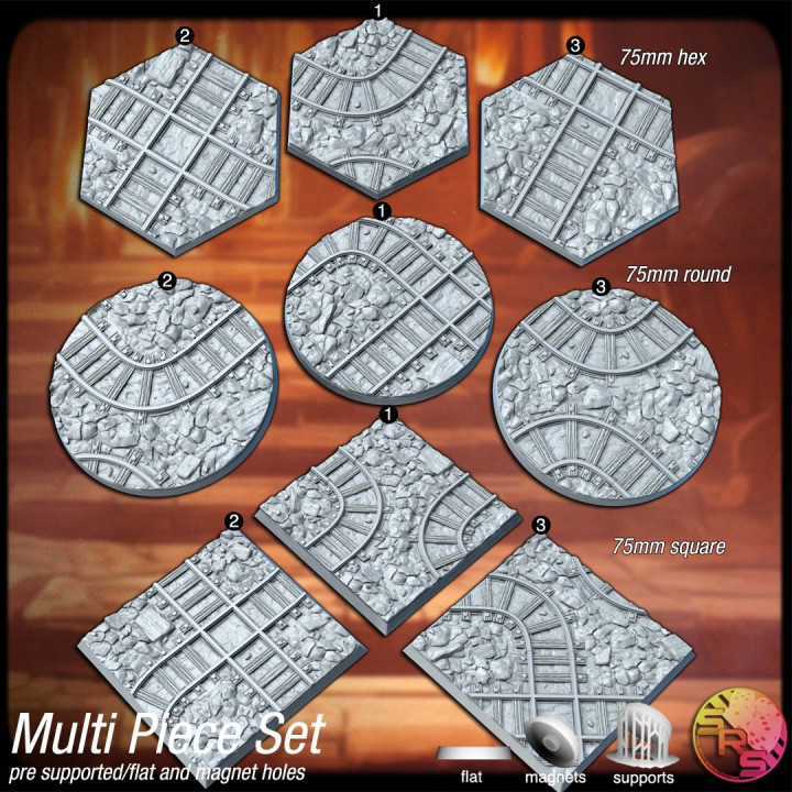 3D Printable Underground Mine Bases (Expansion) by Sync Ratio Systems