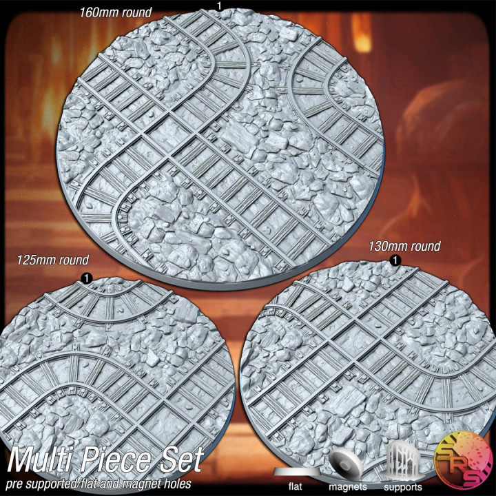 3D Printable Underground Mine Bases (Expansion) by Sync Ratio Systems