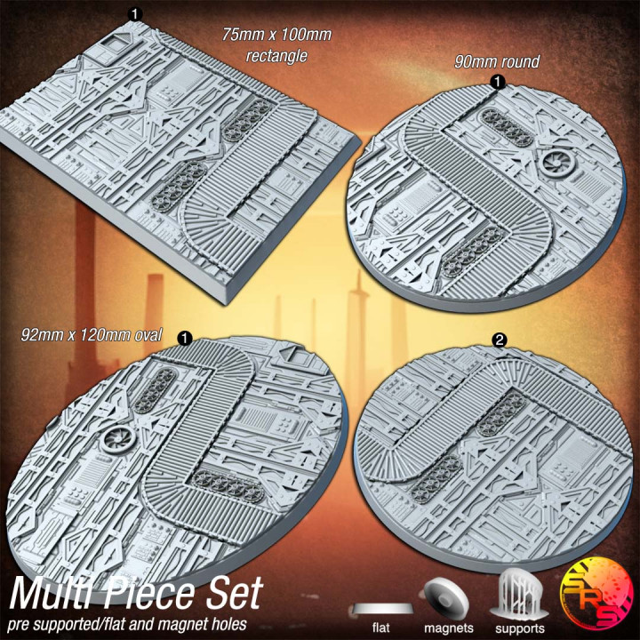 3D Printable War Factory Bases (Expansion) by SRS Studios