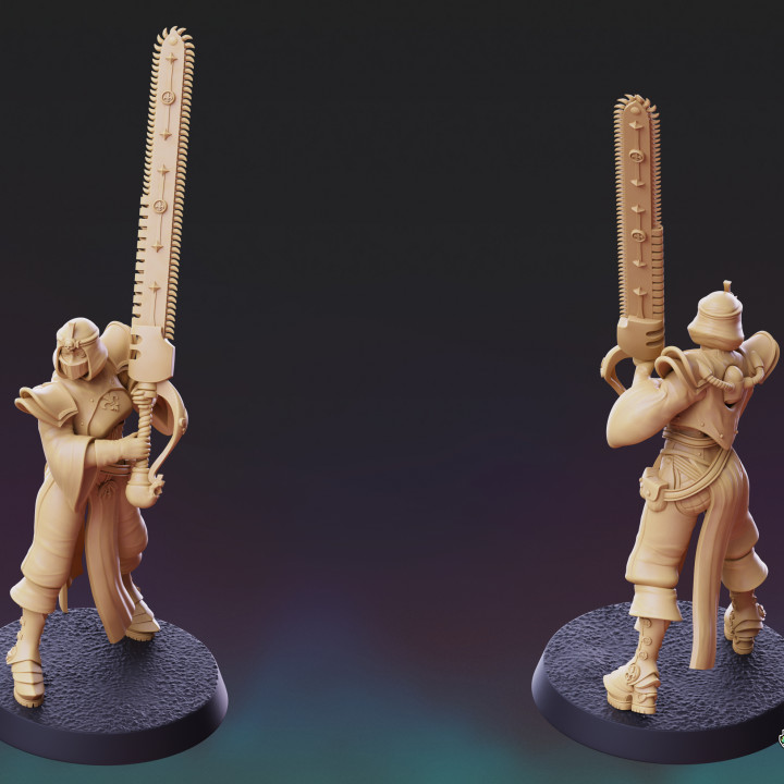 3D Printable Divine Order - Initiates Bundle + Pinup by PSMiniatures