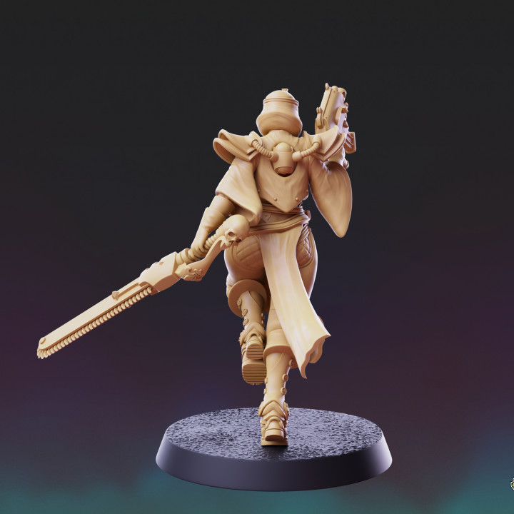 3D Printable Divine Order - Initiate Pose 1 + Pinup by PSMiniatures