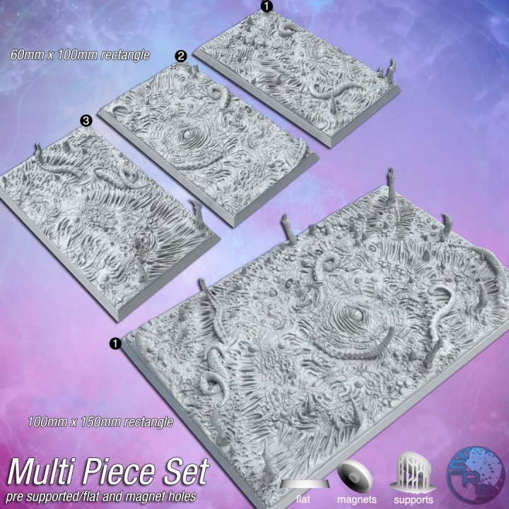 3D Printable Eldritch Bases (Old World) by Sync Ratio Systems