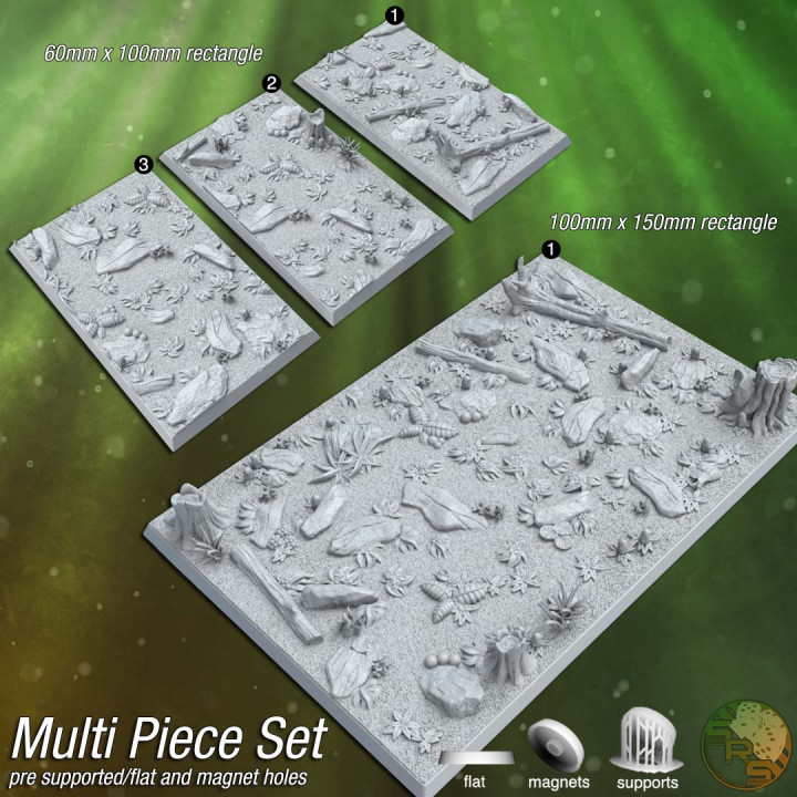3D Printable Forest Bases (Old World) by SRS Studios