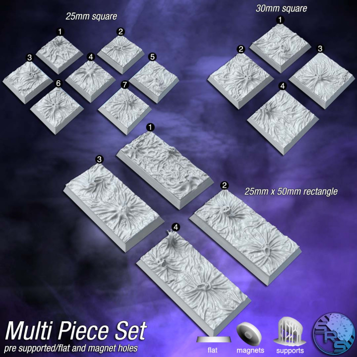 3D Printable Spirit Bases (Old World) by SRS Studios