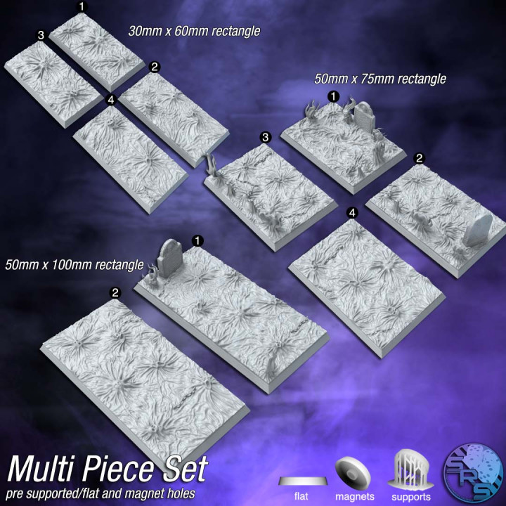 3D Printable Spirit Bases (Old World) by SRS Studios