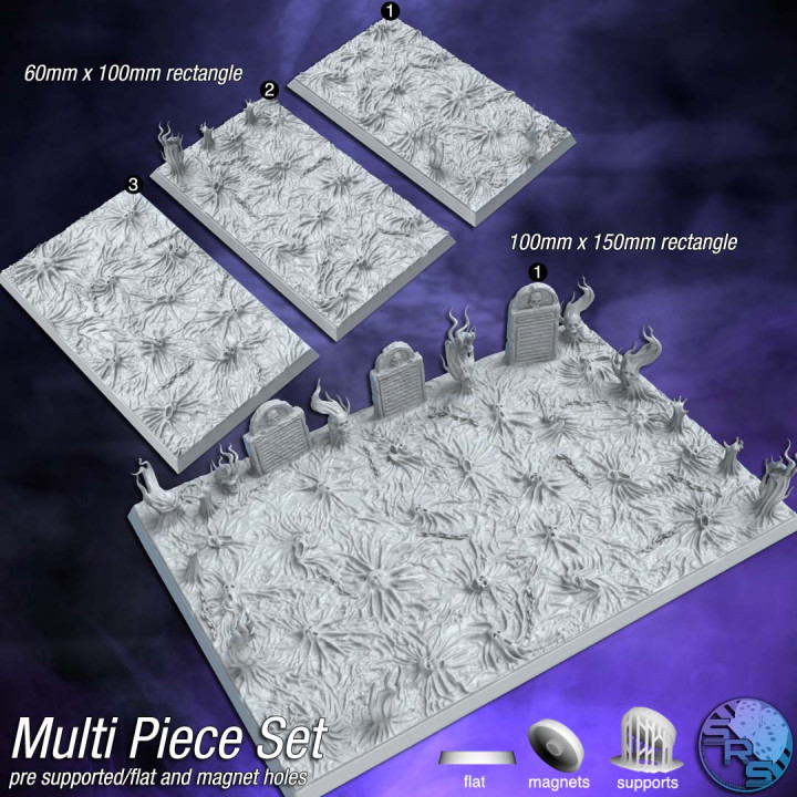 3D Printable Spirit Bases (Old World) by SRS Studios