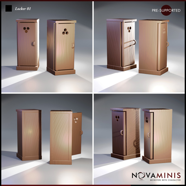 3D Printable Locker 01 by NovaMinis