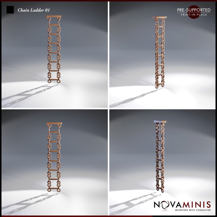3D Printable Chain Ladder 01 by NovaMinis