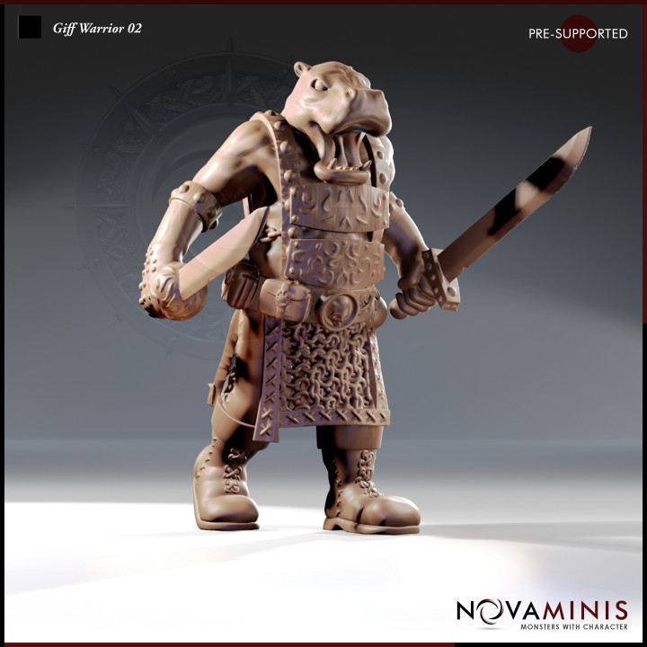 3D Printable Giff Warrior 02 by NOVAMINIS