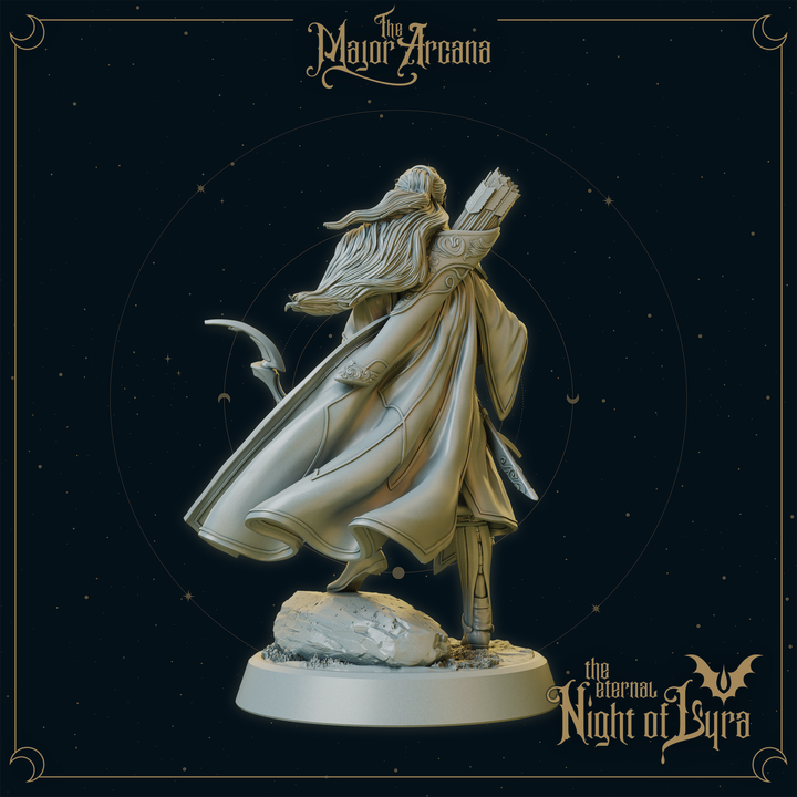 3D Printable Melian, the Silverlight - Elf Ranger by The Major Arcana