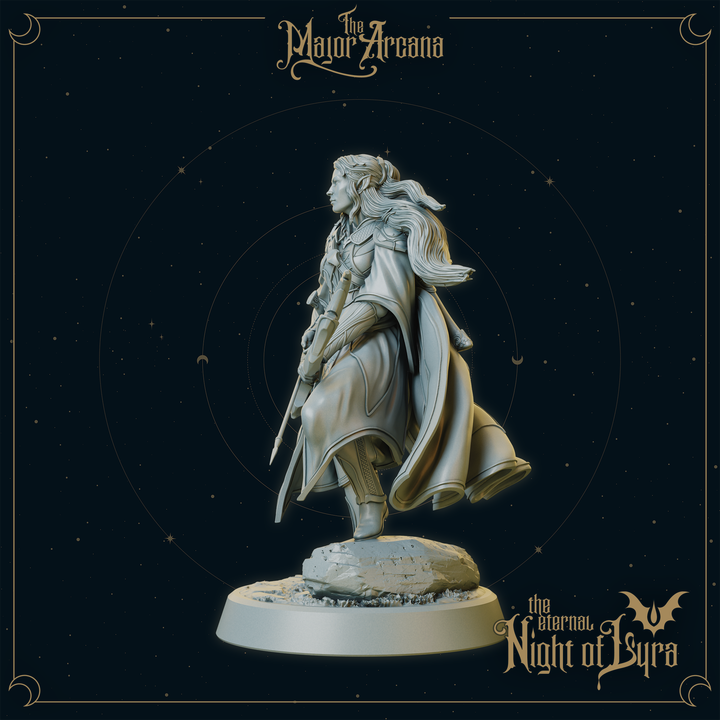 3D Printable Melian, the Silverlight - Elf Ranger by The Major Arcana