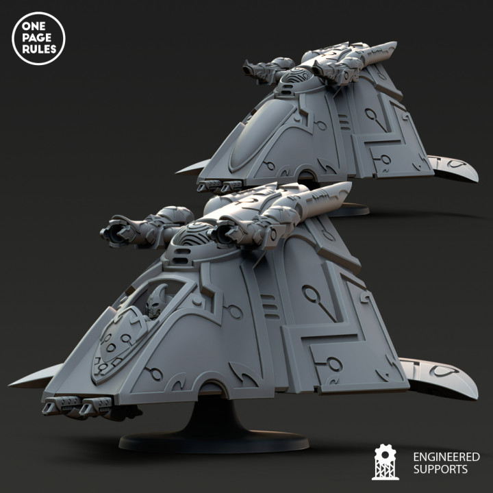 3D Printable High Elf Fleets - Release #1 by One Page Rules