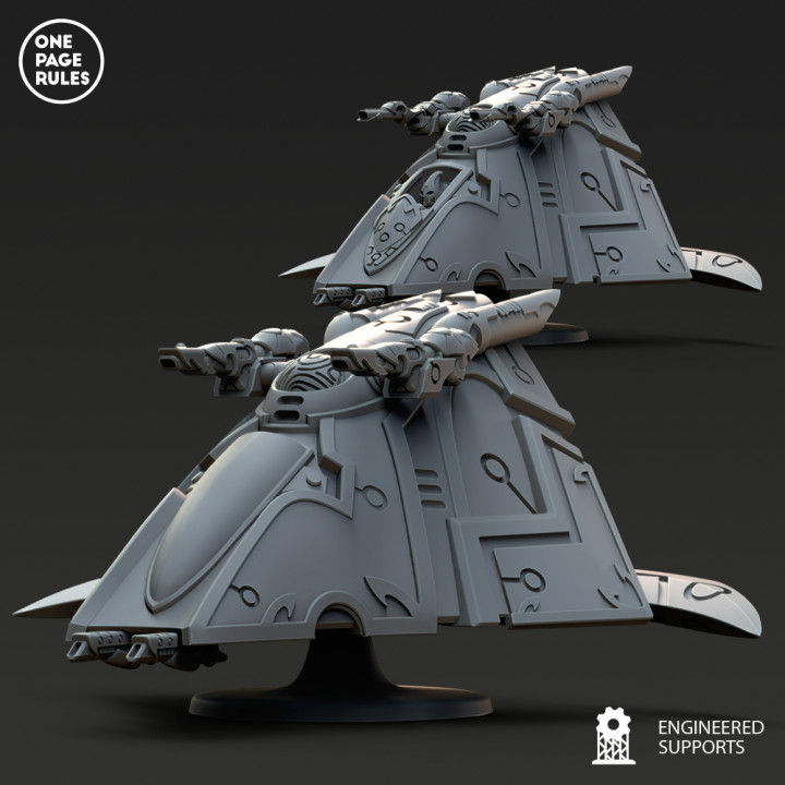 3D Printable High Elf Fleets - Release #1 by One Page Rules