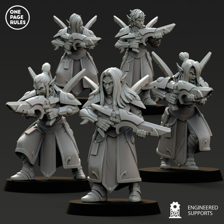3D Printable High Elf Fleets - Release #1 by One Page Rules
