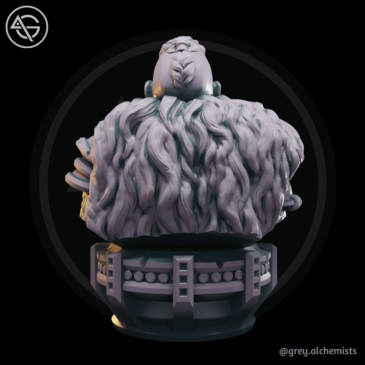 3D Printable Miniature Bust - Dwarf Durnir the Stonefist, DnD Minis ...