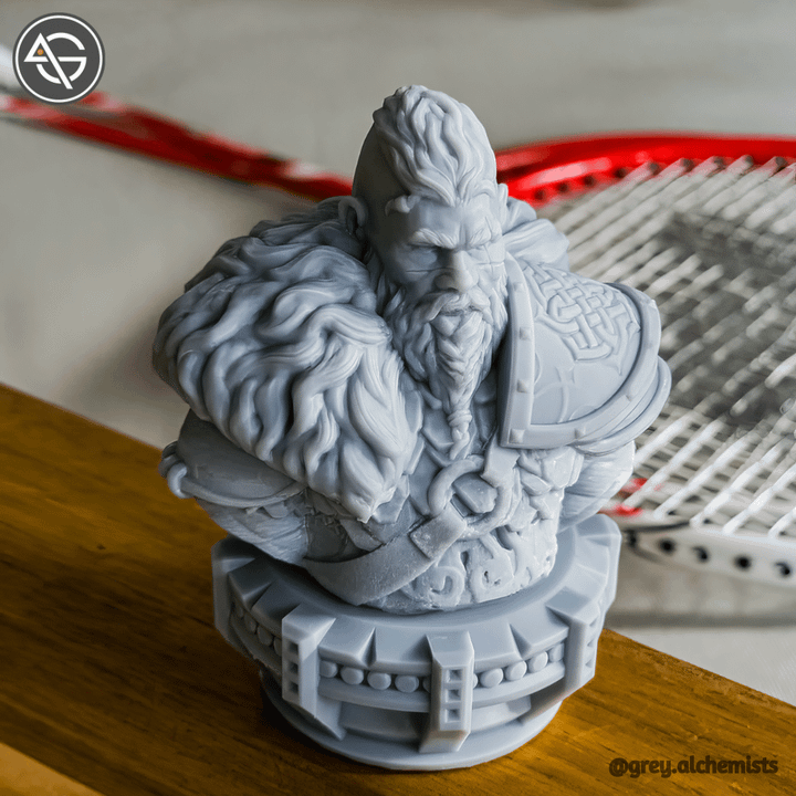 3D Printable Miniature Bust - Dwarf Durnir the Stonefist, DnD Minis ...