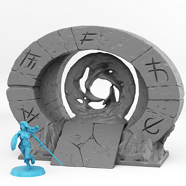 3D Printable ILLUMINATI PORTAL WITH ITS IRIS EFFECT by Fantastic Plants ...