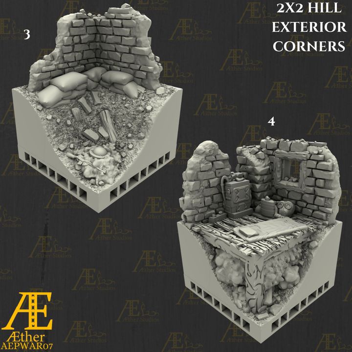 3D Printable AEPWAR07 - Forward Edge of the Battle Area by Aether Studios