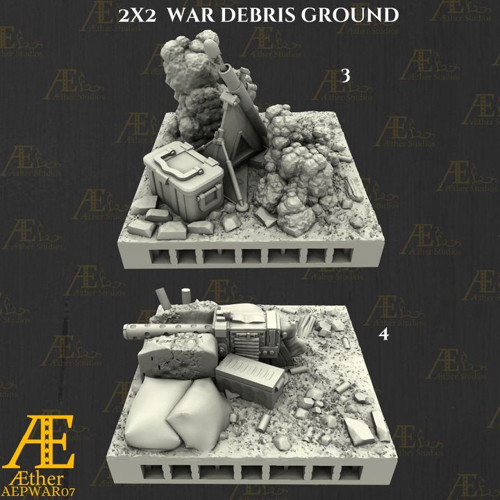 3D Printable AEPWAR07 - Forward Edge of the Battle Area by Aether Studios