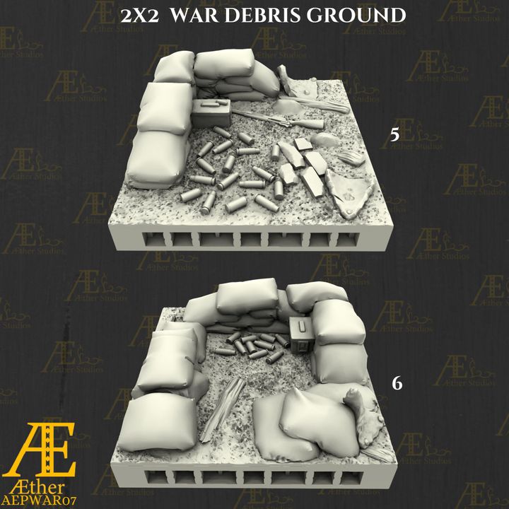 3D Printable AEPWAR07 - Forward Edge of the Battle Area by Aether Studios