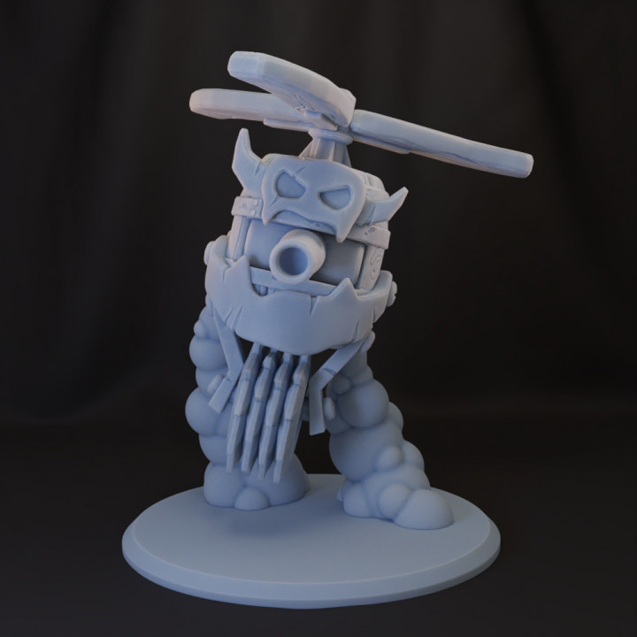 3D Printable Barrel Attack Kopter 1 by The Cackling Kobold Company