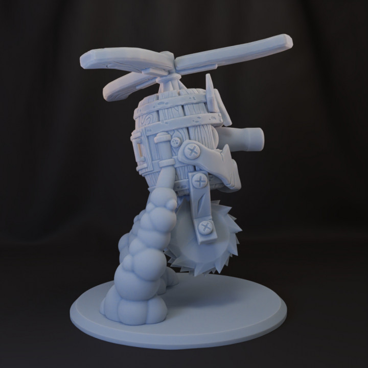 3D Printable Barrel Attack Kopter 1 by The Cackling Kobold Company